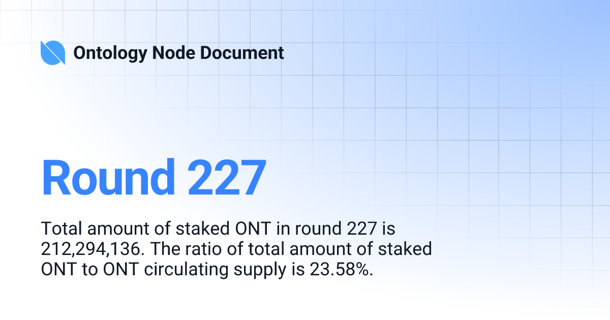 Round 227 | Ontology Node Document