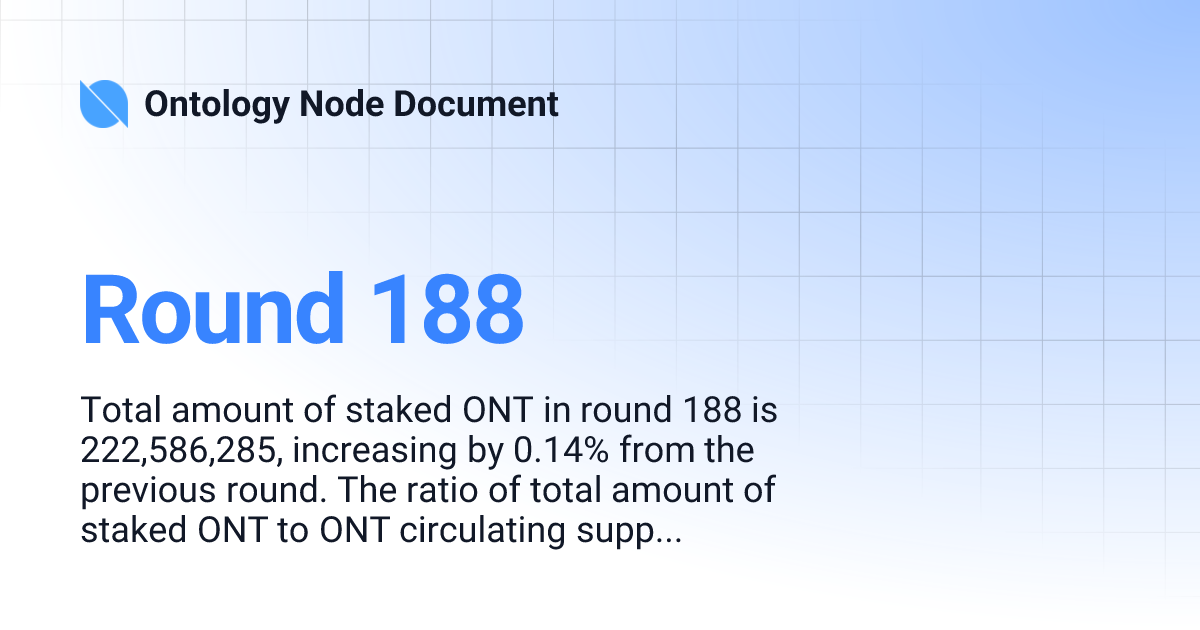 Round 188 | Ontology Node Document